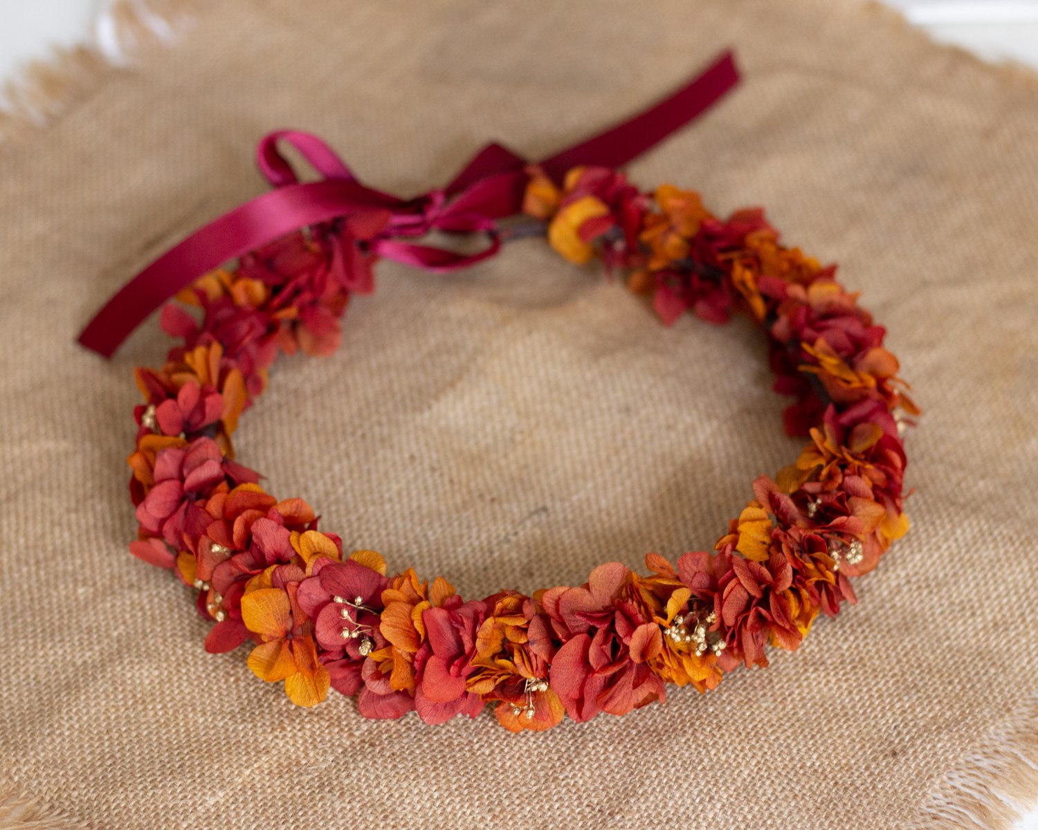 Mariage | Couronne de fleurs stabilisées ~ Avalor | Atelier Primrose